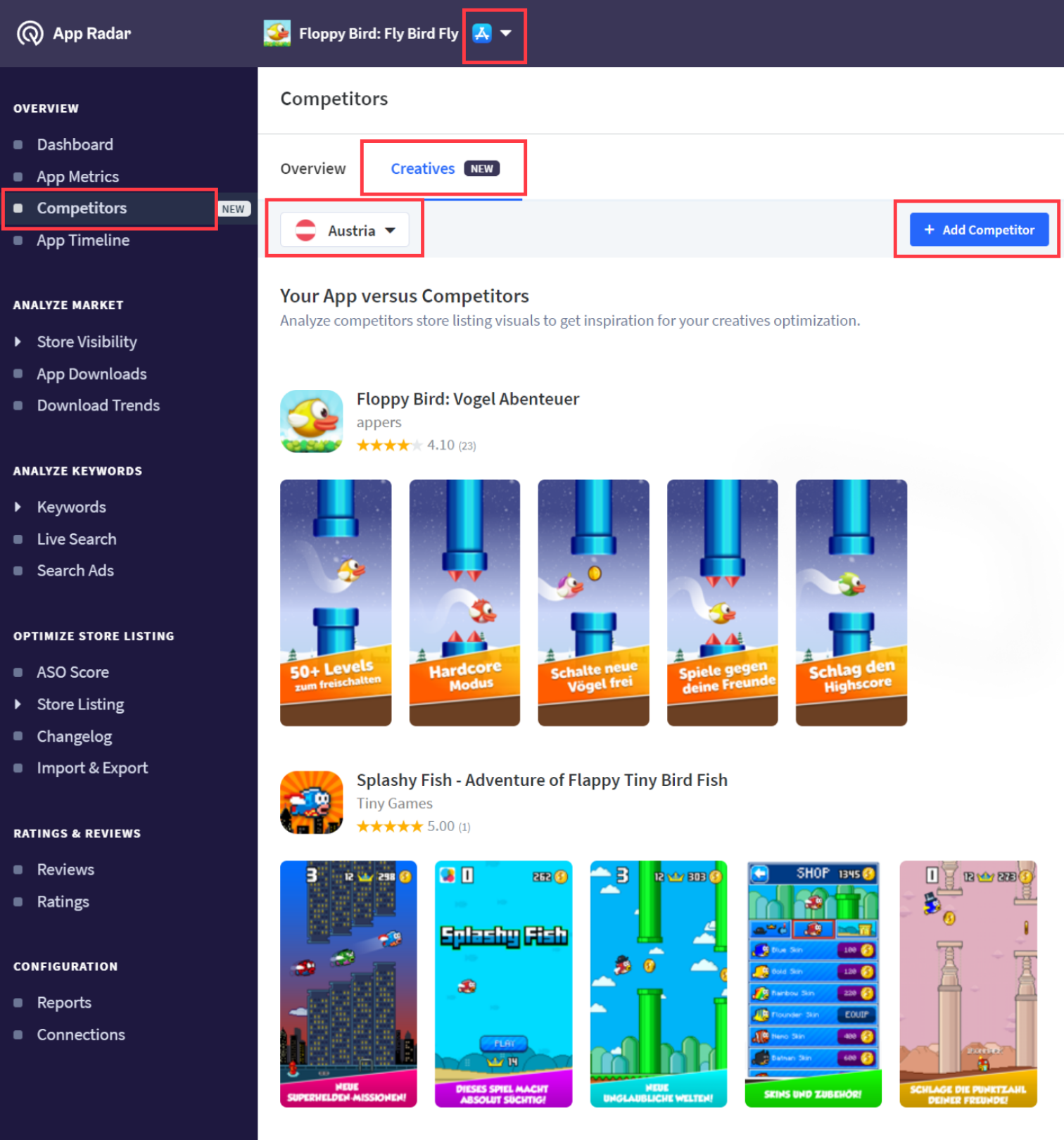 How to use competitor's creatives for your app creative strategy