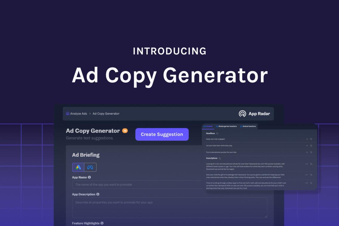 Boost your mobile ad performance with Ad Copy Generator
