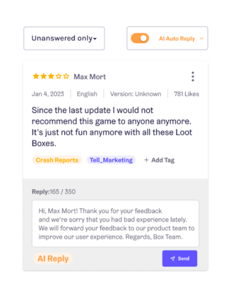 Improve and Manage App Store Ratings and Reviews with App Radar